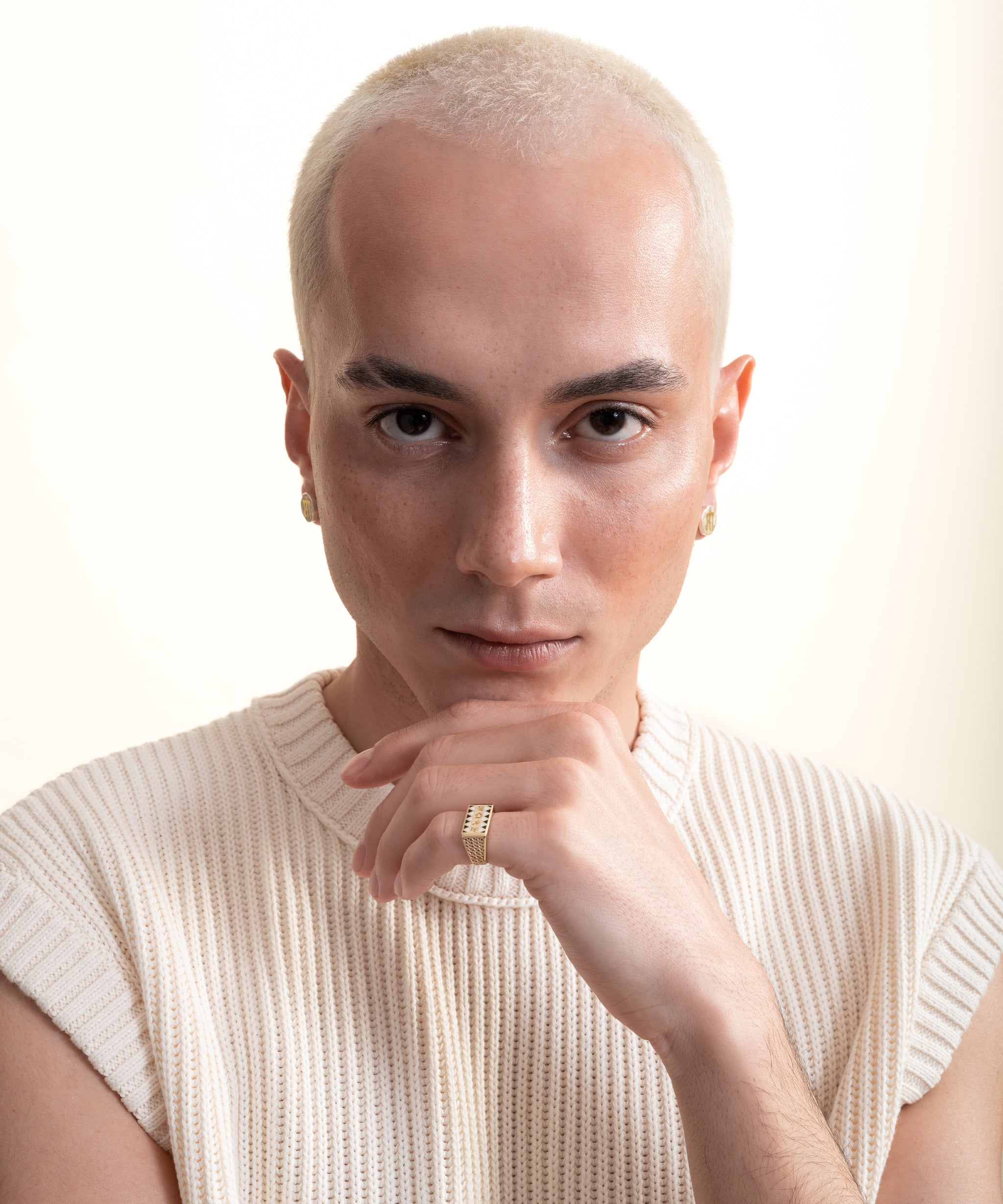 Sumerian Filigree Gold Ring – Luna Merdin | 925 Sterling Silver ...