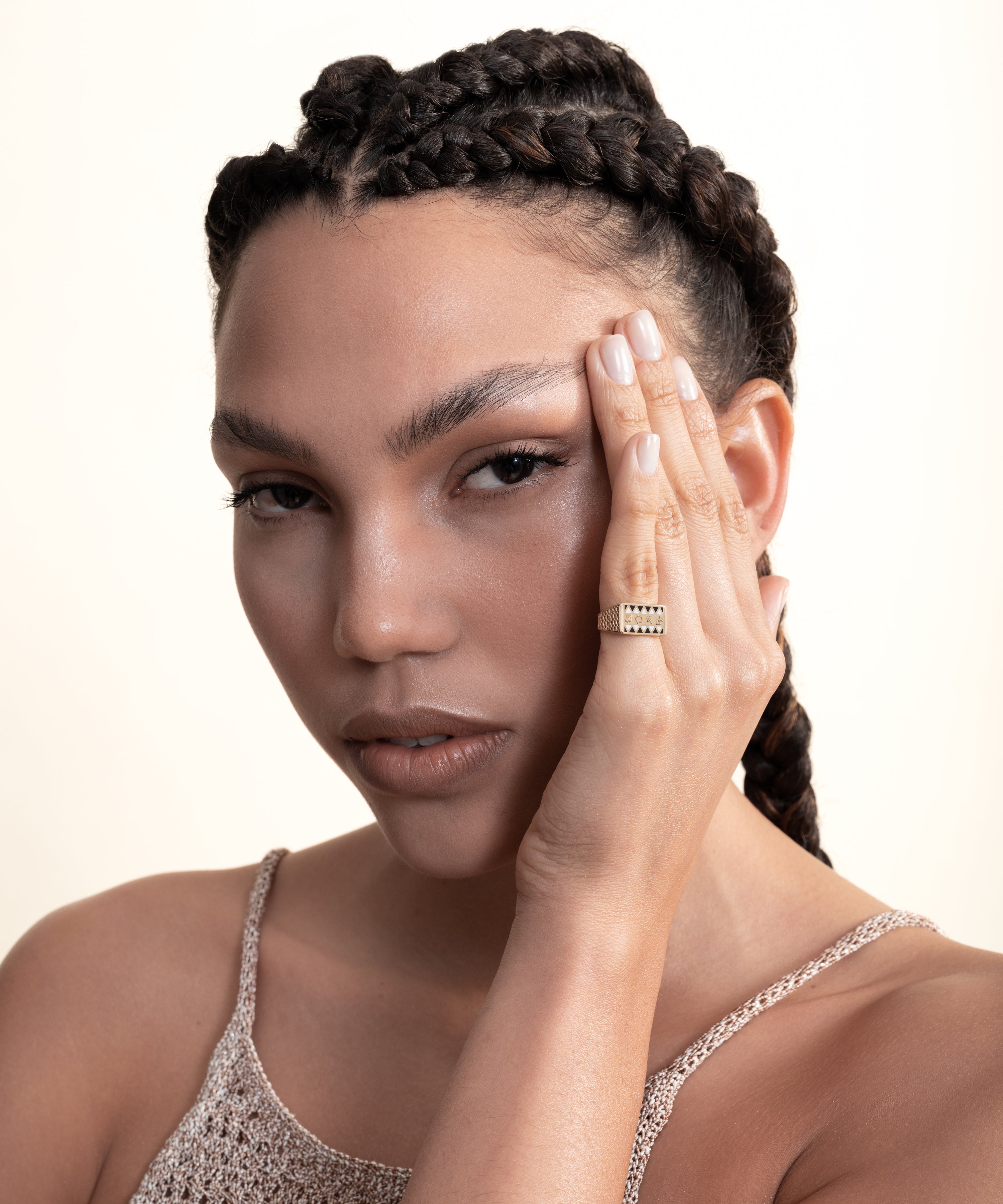 Sumerian Filigree Gold Ring – Luna Merdin | 925 Sterling Silver ...